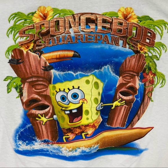 Nickelodeon | Shirts | Rare Spongebob Mullet Hit Shirt Nickelodeon ...